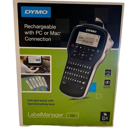 Dymo | Other | Dymo Label Maker Labelmanager 28 Rechargeable Portable ...